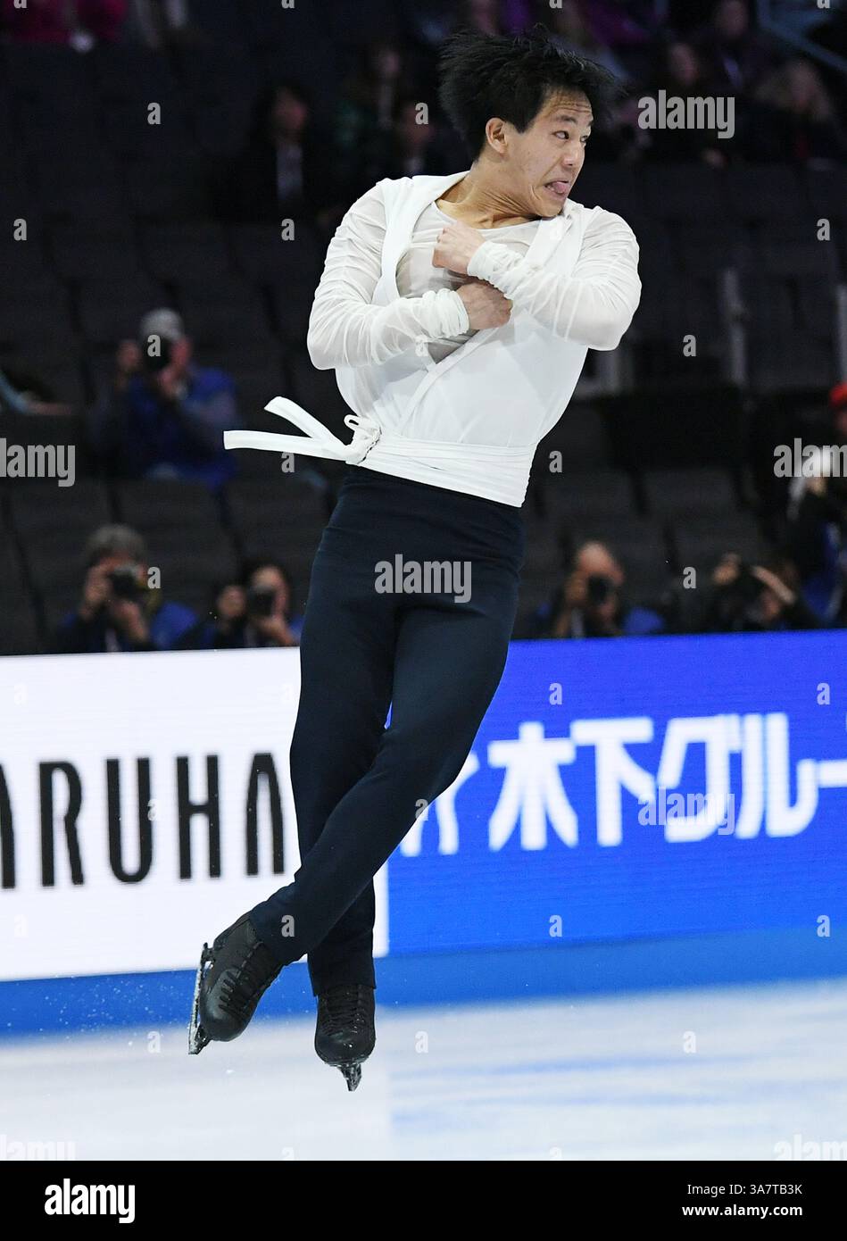 Adam Siao Him Fa of France performs during the Men's Short Program at ...