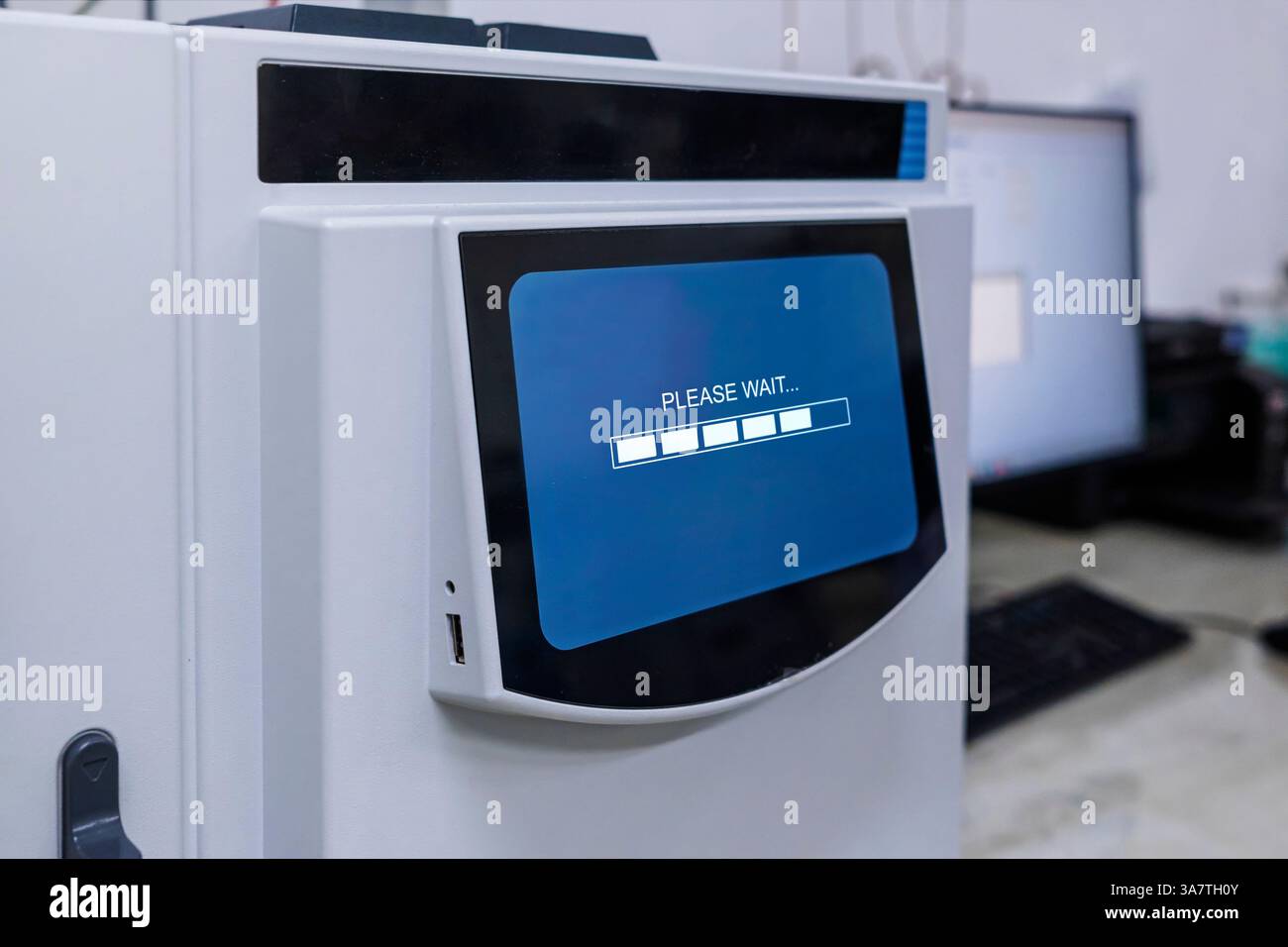 Equipment in the modern laboratory of the medicine factory. Sterile ...