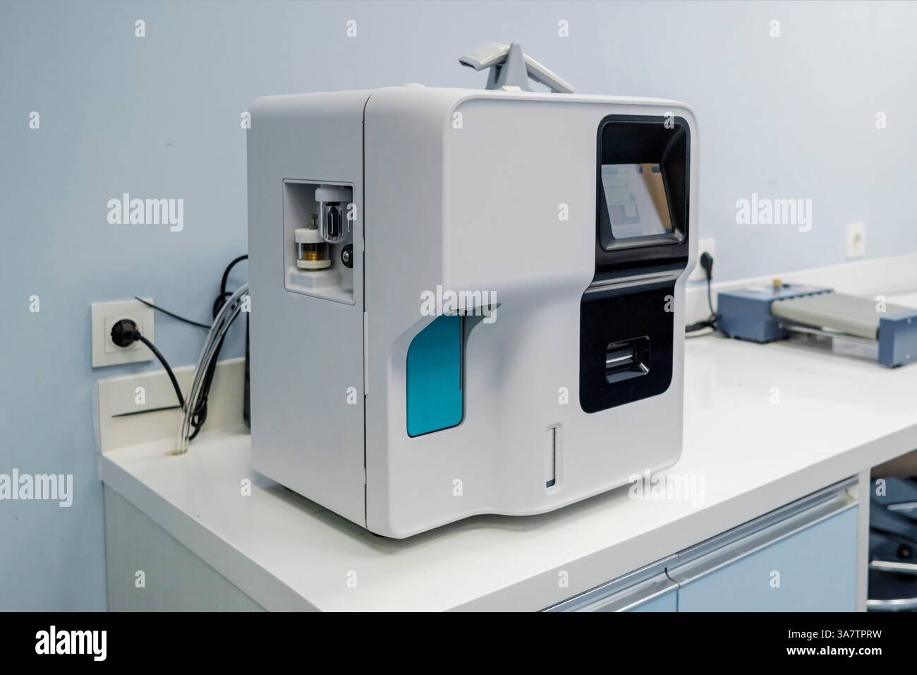 Equipment in the modern laboratory of the medicine factory. Sterile ...