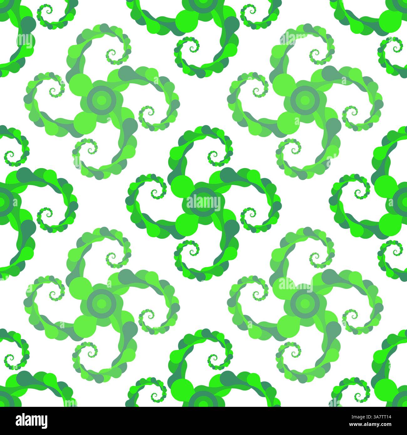 Vector Meta ball Connect Dot Set. Seamless Spiral Blue Molecule chain ...