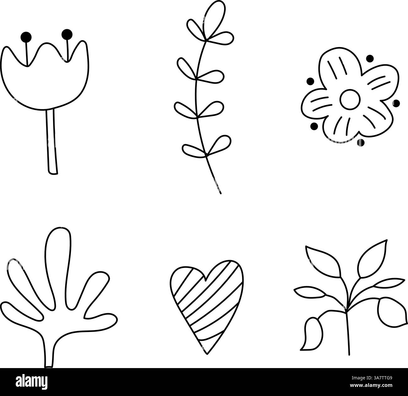 Retro style nature Black and White Stock Photos & Images - Alamy