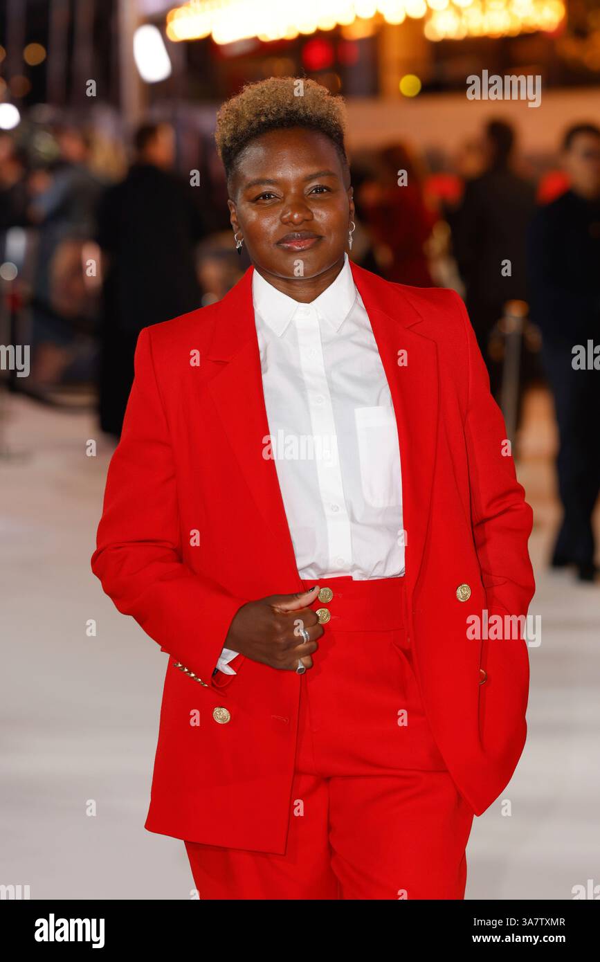 Nicola Adams poses for photographers upon arrival at the premiere of ...