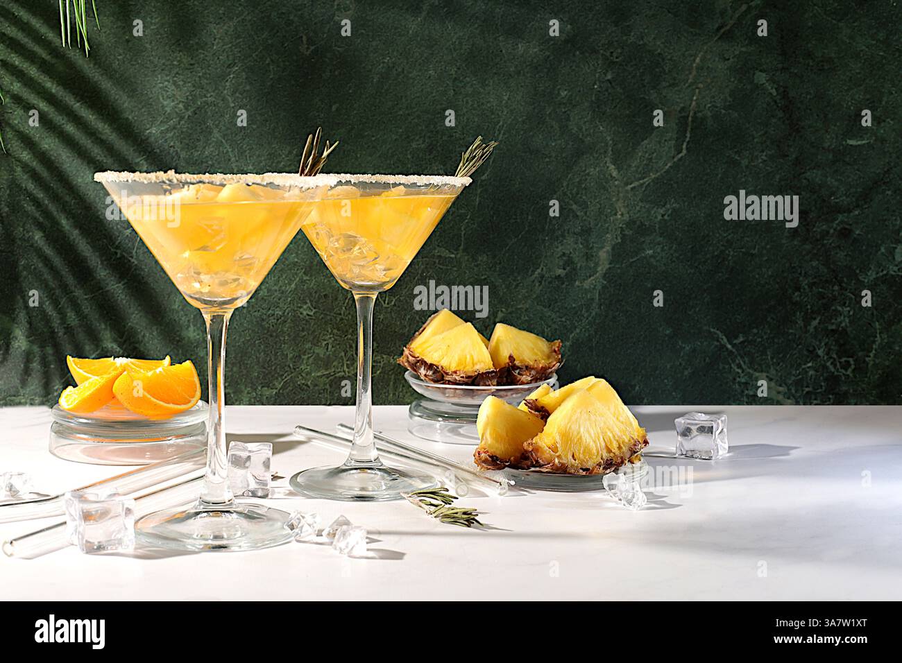 Lemonade royal cocktail, martini or punch of tequila, rum and vodka ...