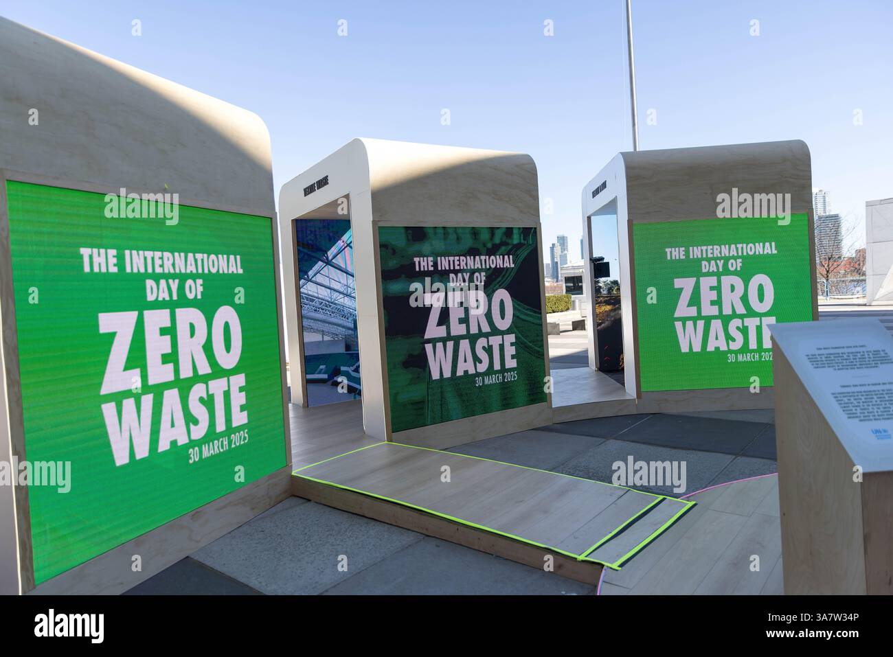 New York, United States . 27th Mar, 2025. "Zero Waste Installation ...