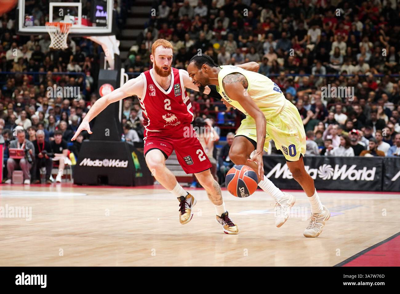 Milan, Italy. 27th Mar, 2025. Kevin Punter (FC Barcelona) during EA7 ...