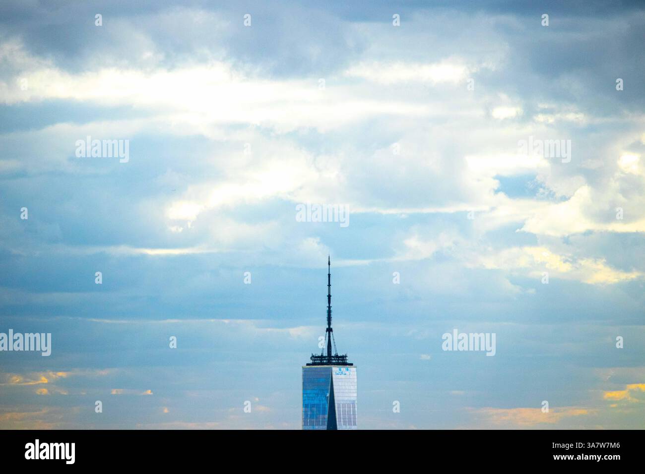 Beautiful aerial eye level view of the World Trade Center Building in ...
