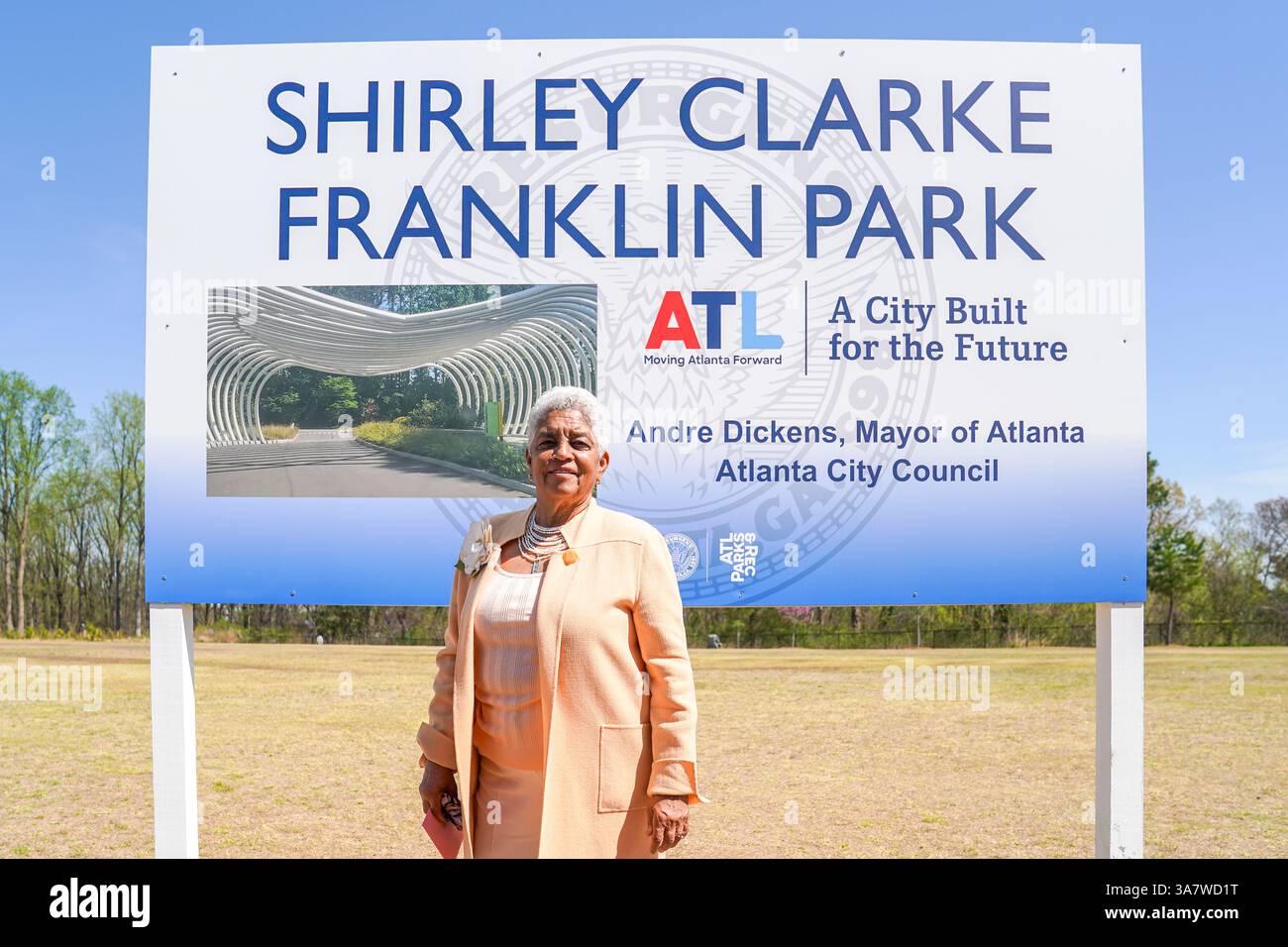 Former Atlanta Mayor Shirley Clarke Franklin attends the unveiling of Shirley Clarke Franklin ...