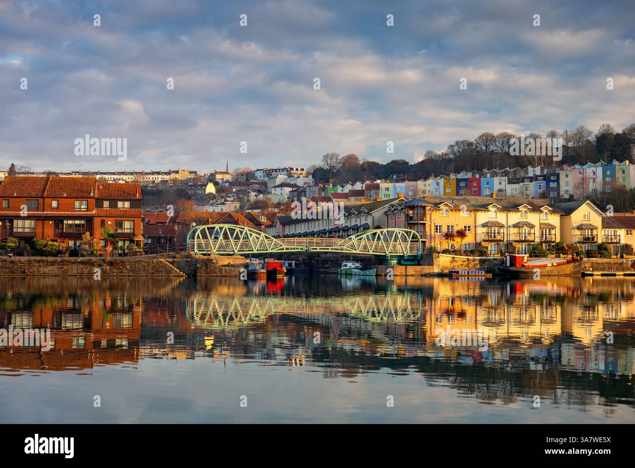 Pooles Wharf swing bridge at Bristol harbour UK Stock Photo - Alamy
