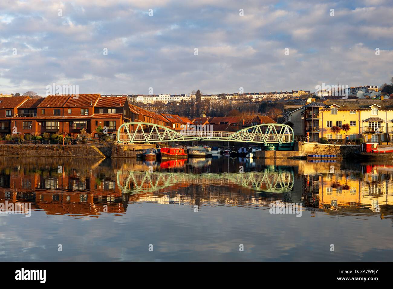 Pooles Wharf swing bridge at Bristol harbour UK Stock Photo - Alamy