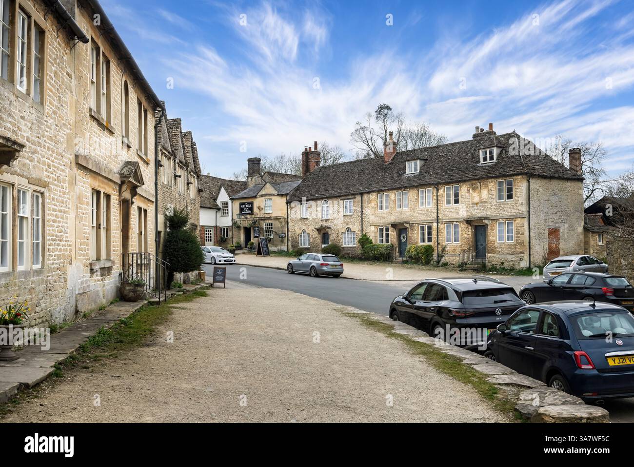 The George Inn in West Street, Lacock, Wiltshire, UK on 25 March 2025 ...