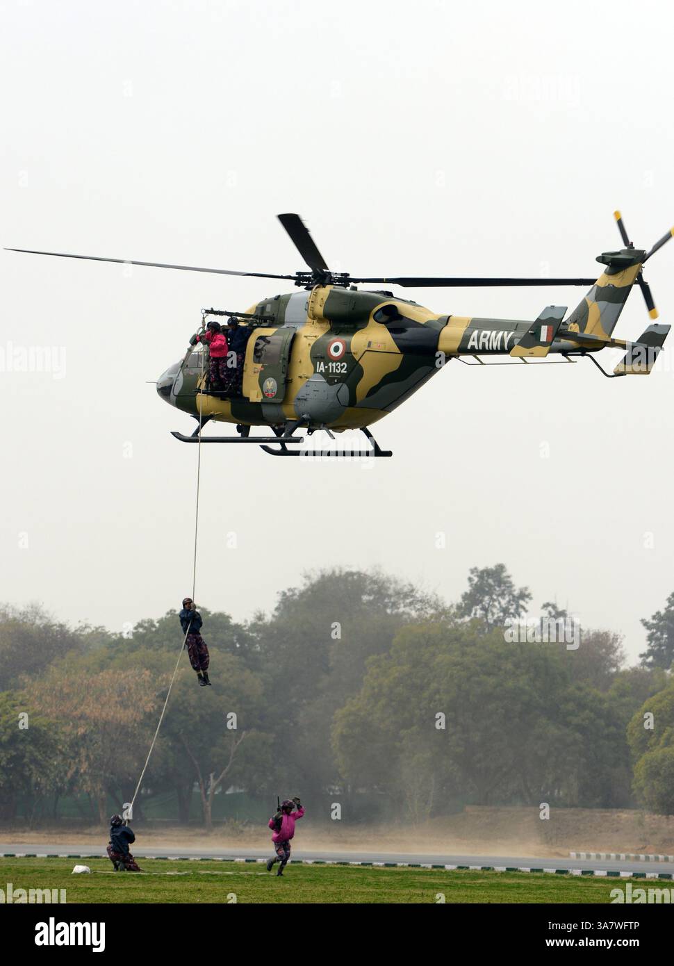 NEW DELHI, INDIA - JANUARY 28: NCC cadets displaying their war skills ...
