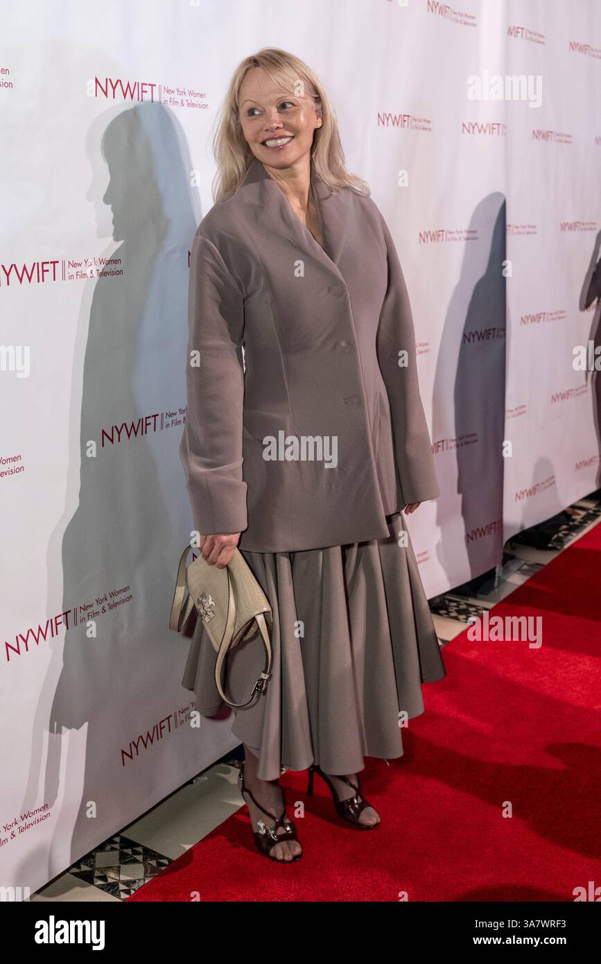 Pamela Anderson attends New York Women in Film & Television 45th annual ...