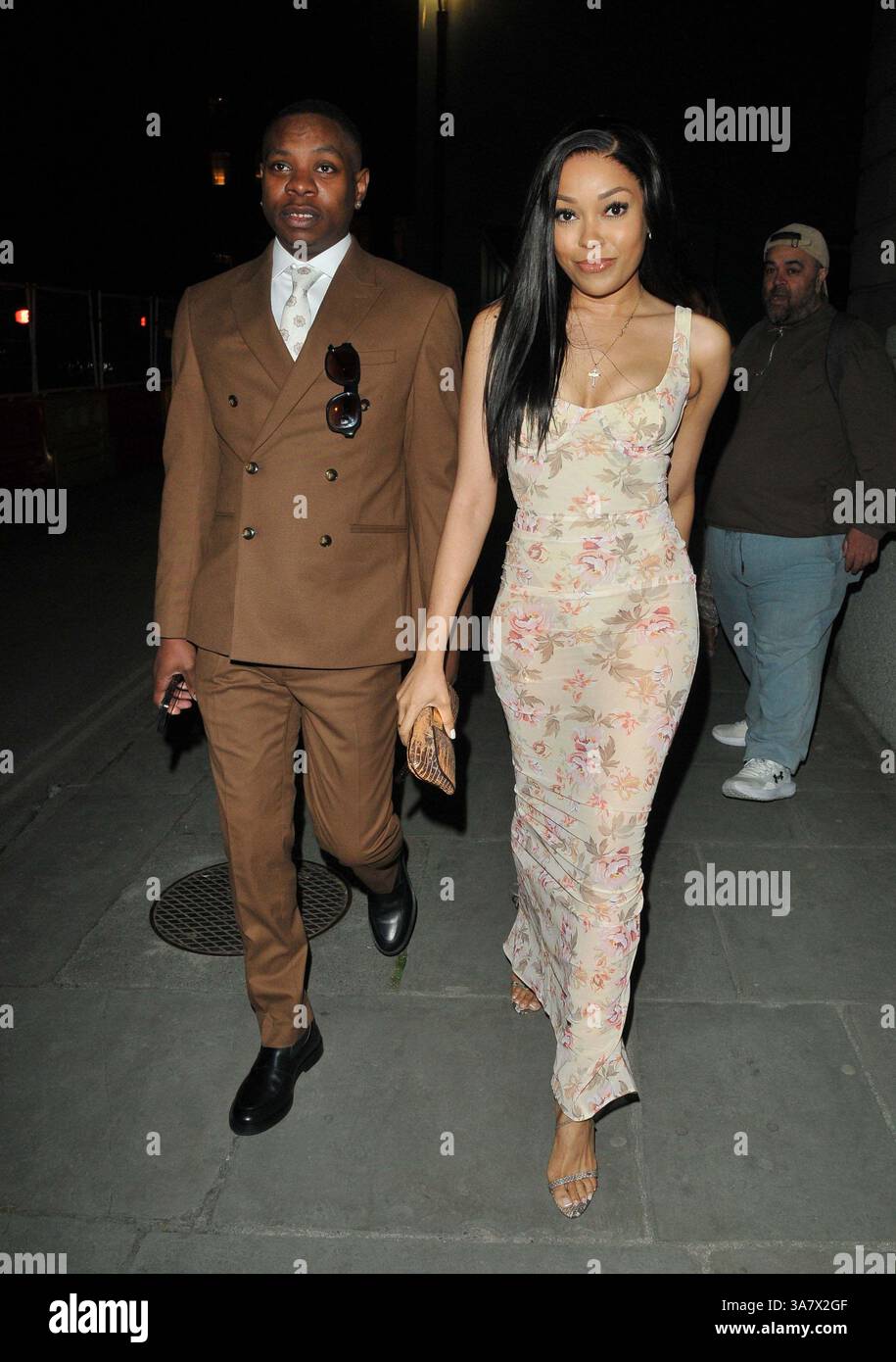 guest and Dionne Bromfield at the Spring Ball 2025, The London Cabaret ...
