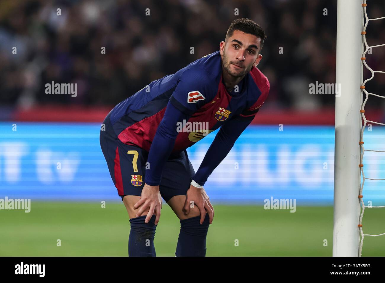 Ferran Torres of FC Barcelona looks on during the Spanish league, La Liga EA Sports, football ...