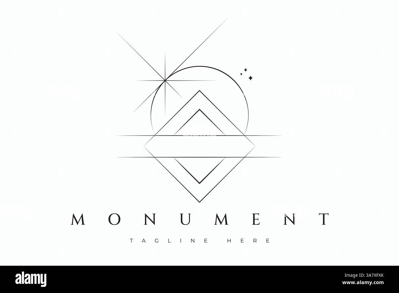 Pyramid Dawn Logo Monument Esoteric Sacred Geometric Logo Abstract ...