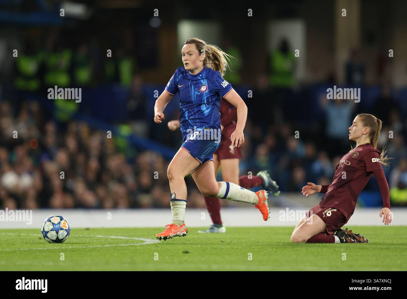 London England, March 27th 2025: Erin Cuthbert of Chelsea during the ...
