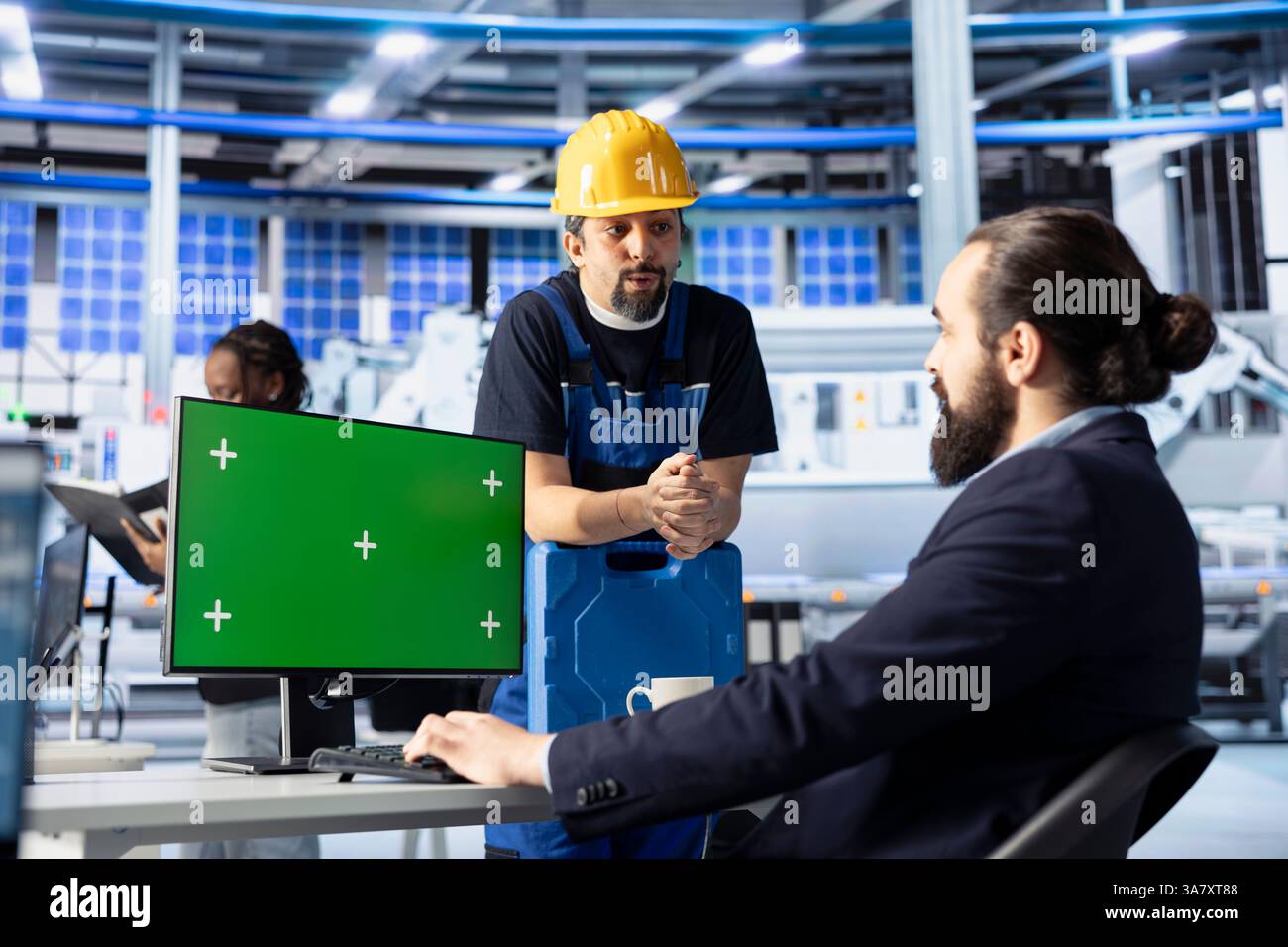 Photovoltaics factory manager using hi-res stock photography and images ...