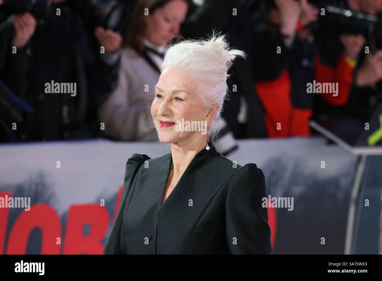 LONDON, ENGLAND - MARCH 27: Dame Helen Mirren attends the "MobLand ...