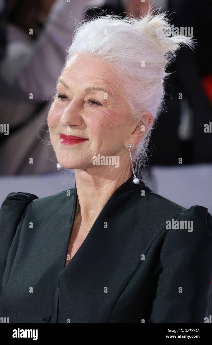 LONDON, ENGLAND - MARCH 27: Dame Helen Mirren attends the "MobLand ...
