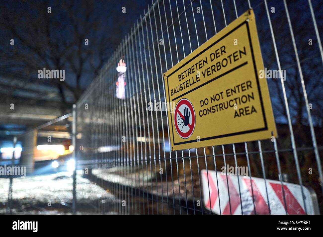 Berlin, Germany. 27th Mar, 2025. The dilapidated bridge is extensively ...