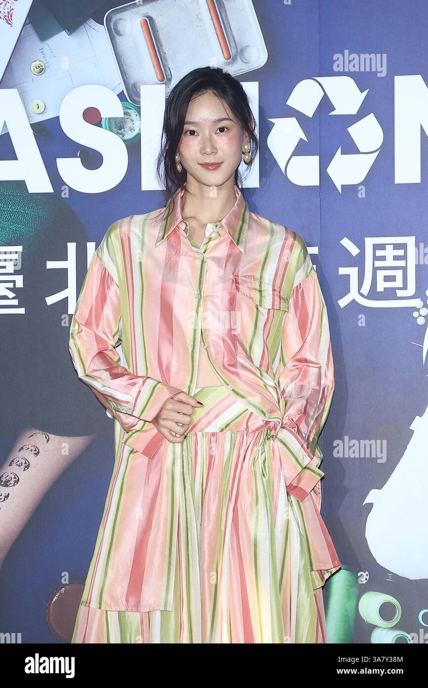 TAIPEI, CHINA - MARCH 27, 2025 - Taiwanese model Aviis Zhong attends ...