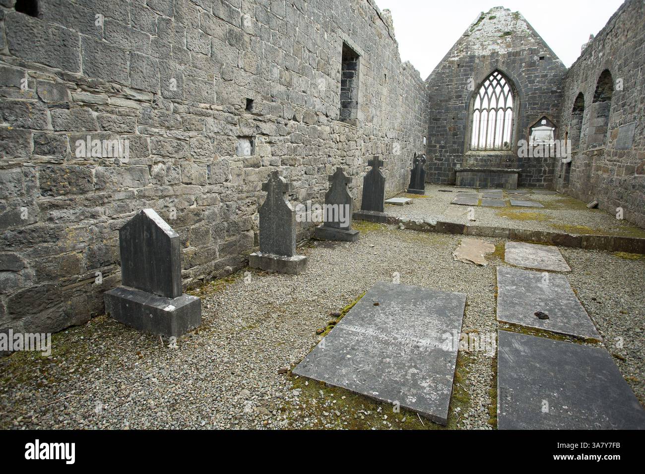 Murrisk Cemetery and abbey ruins Augustinian Friars Stock Photo - Alamy