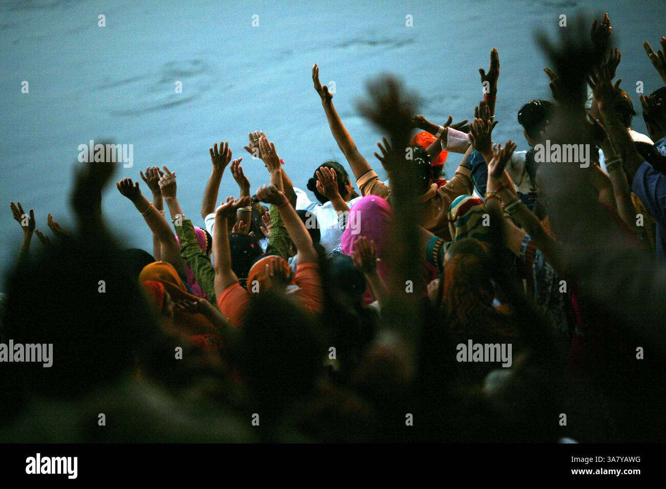 March 3, 2012 - Vrndavan, India - Miraculous face in the Yamuna river ...