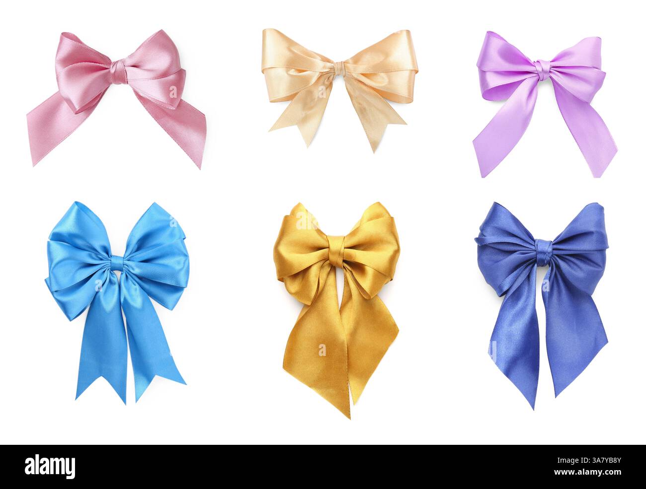 Different beautiful bows on white background, collage Stock Photo - Alamy