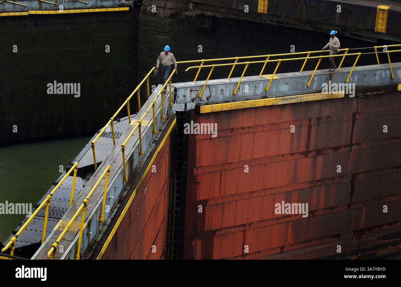 Dec 12, 2012 - Panama Canal, Panama - A view of Gatun Locks on the ...
