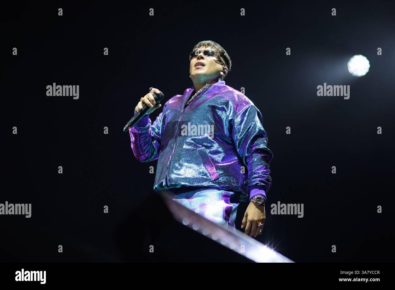 Madrid, Spain. 28th Mar, 2025. Rapper, producer and freestyler YSY A ...