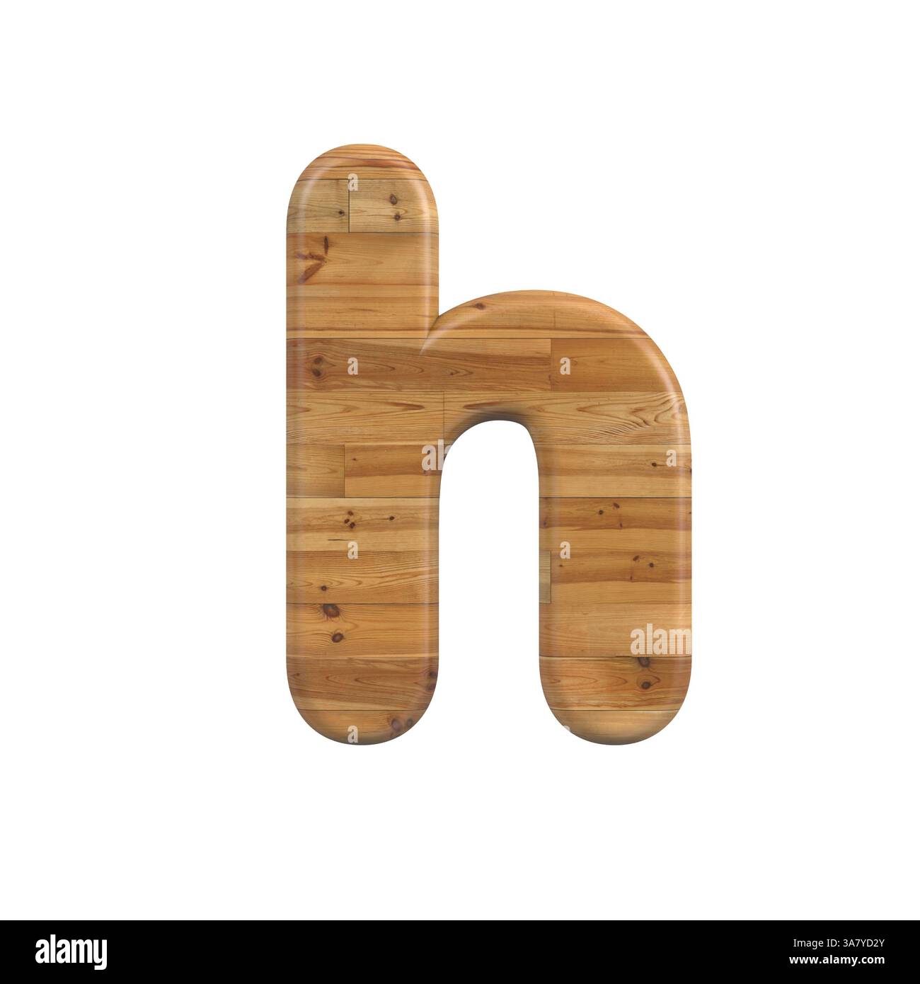 Wood letter H - Lower-case 3d pine font - Suitable for Decoration ...