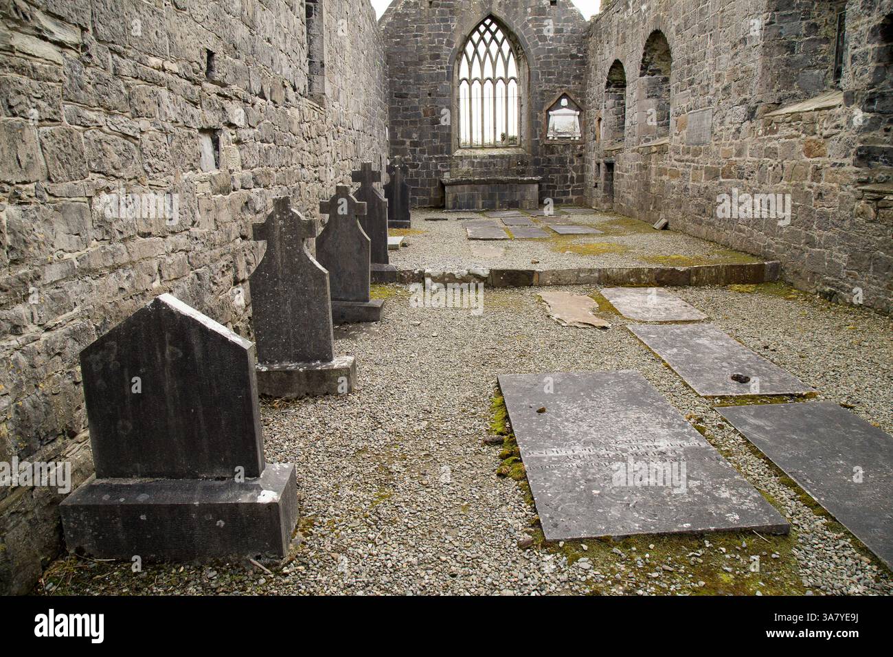 Murrisk Cemetery and abbey ruins Augustinian Friars Stock Photo - Alamy