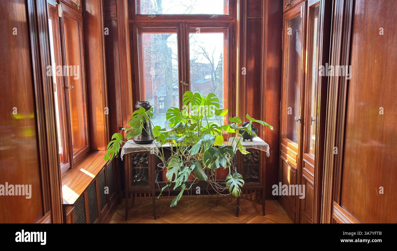 Vintage retro classic interior design furniture and room layout in the ...