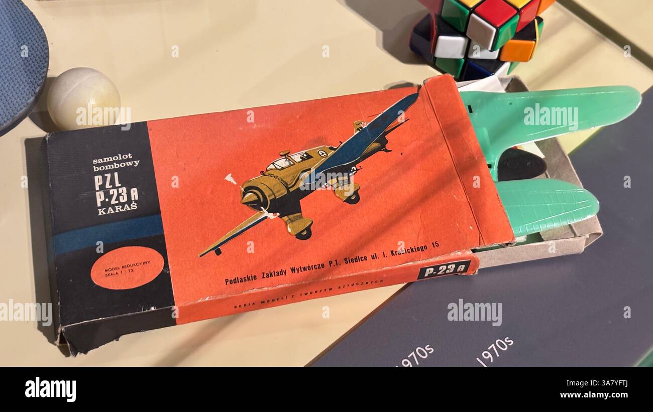 Vintage plastic construction kit made in Communist Poland in the past ...