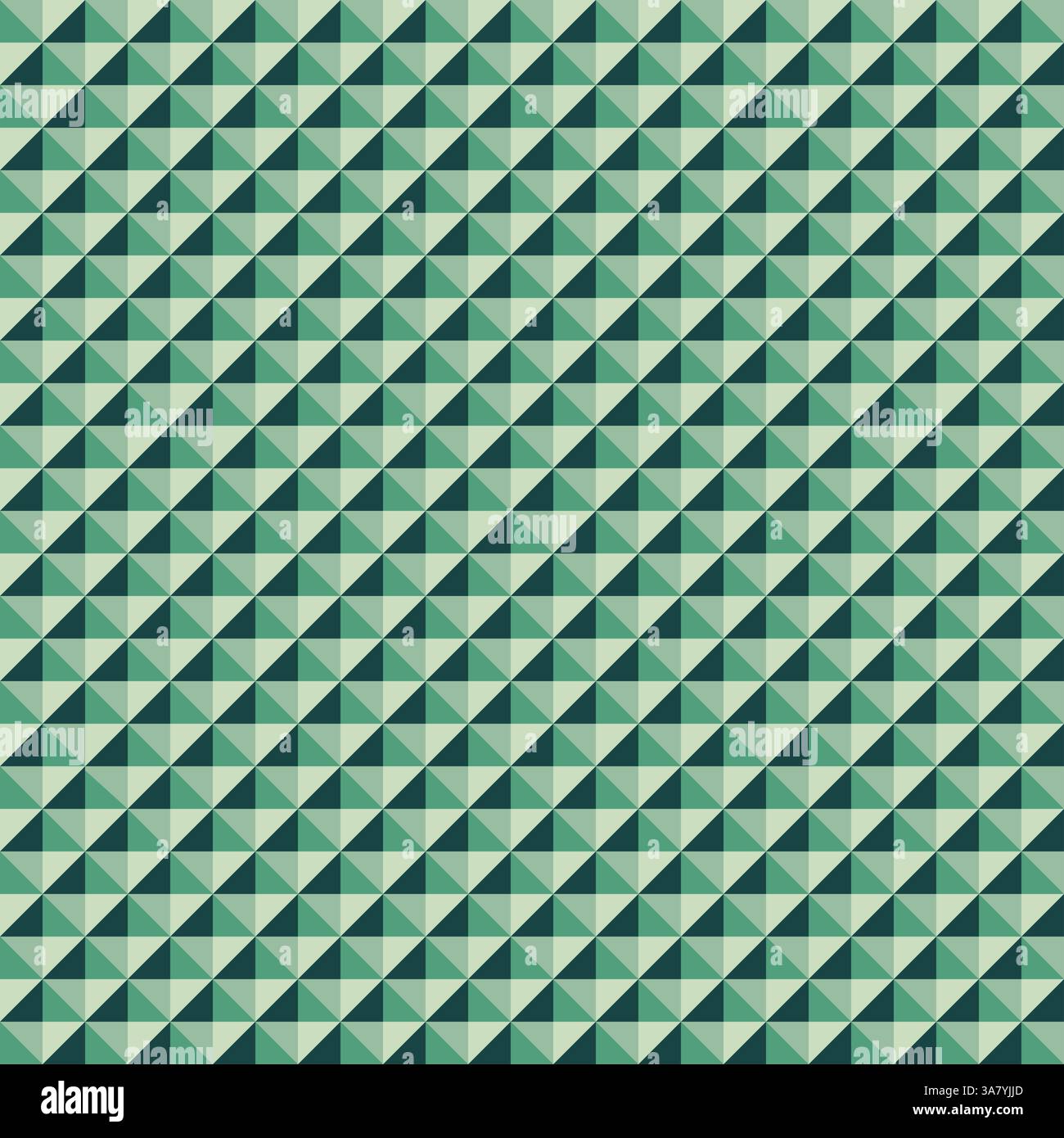 Pattern created by a monochromatic colour scheme of green triangles ...