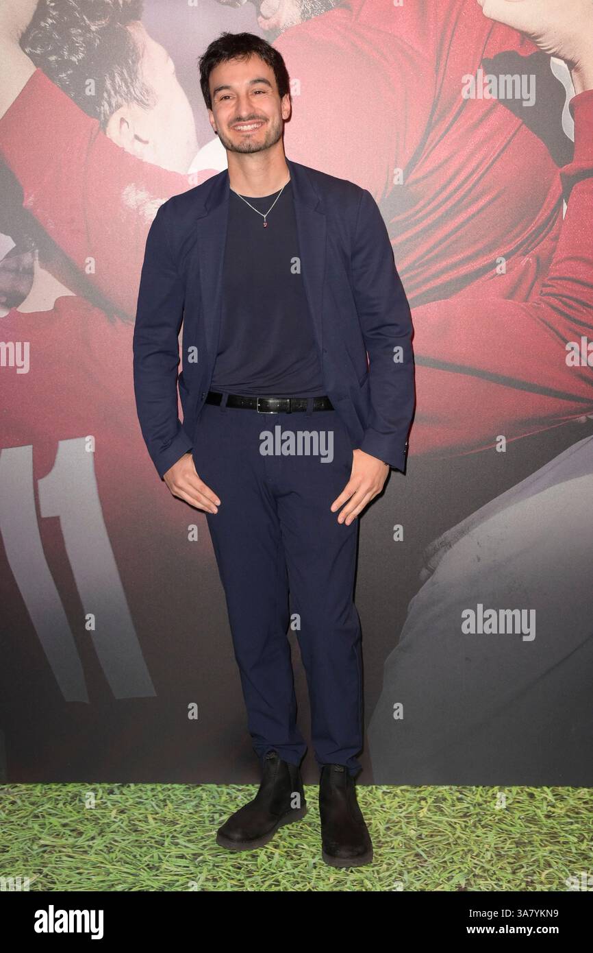 Andrea Dianetti attends the green carpet of the movie "L'ultima sfida ...