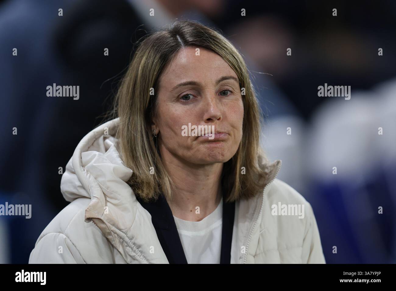 London England, March 27th 2025: Chelsea manager Sonia Bompastor during ...