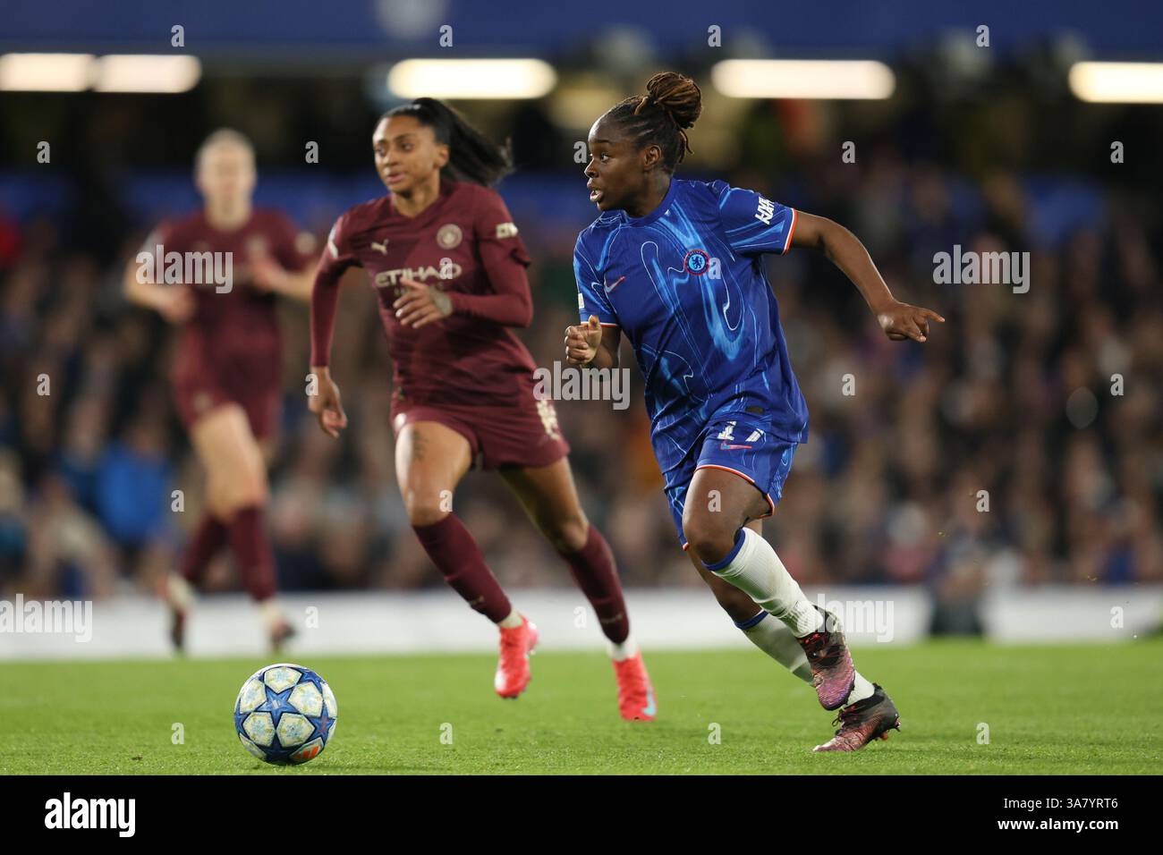 London England, March 27th 2025: Sandy Baltimore of Chelsea during the ...