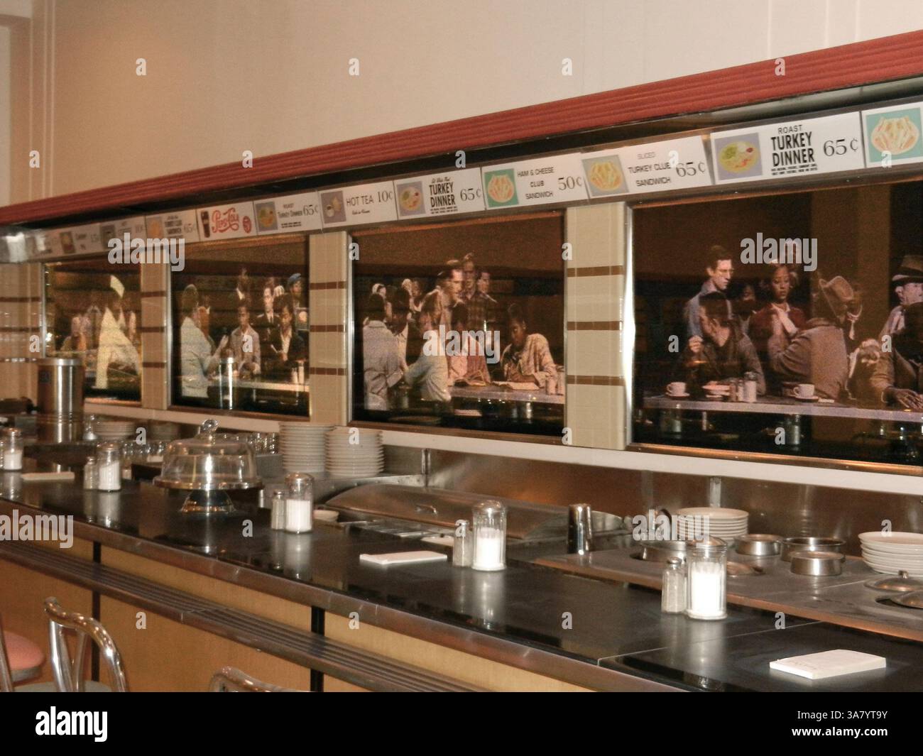 Feb. 19, 2013 - Greensboro, SC, USA - Seeing history -- two ways. In ...