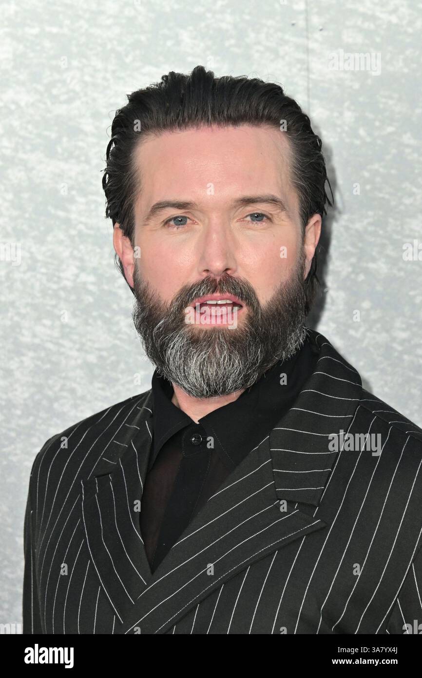 London, UK. 27th Mar, 2025. Emmett J. Scanlan at UK premiere of MobLand ...