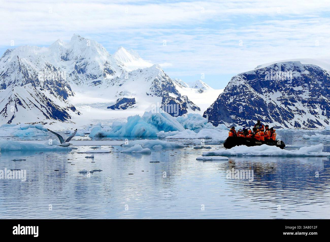 Explorers of the amazing Arctic nature of the Svalbard archipelago ...