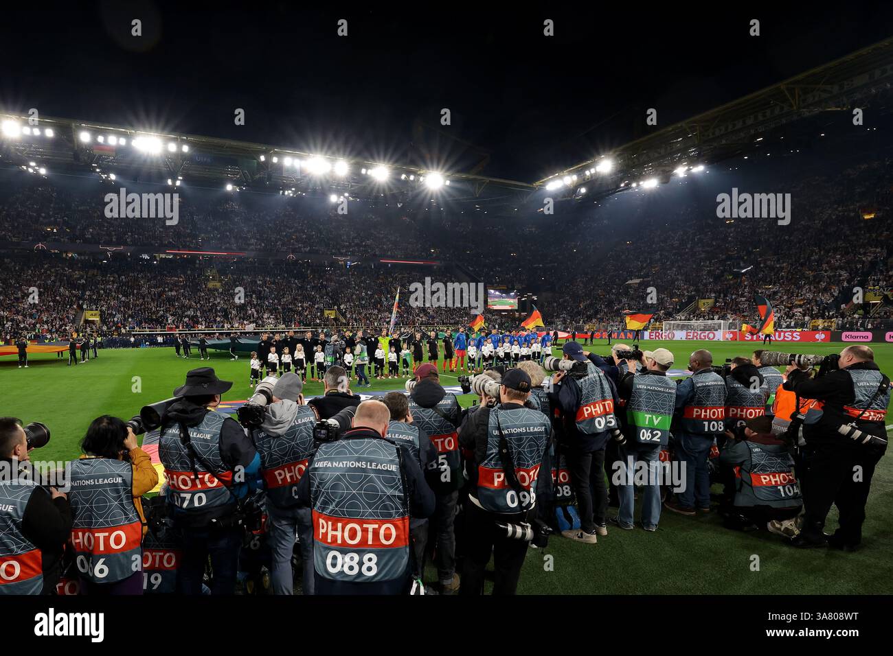 Dortmund, Germany, 23rd March 2025. Photographers takes photos of the ...