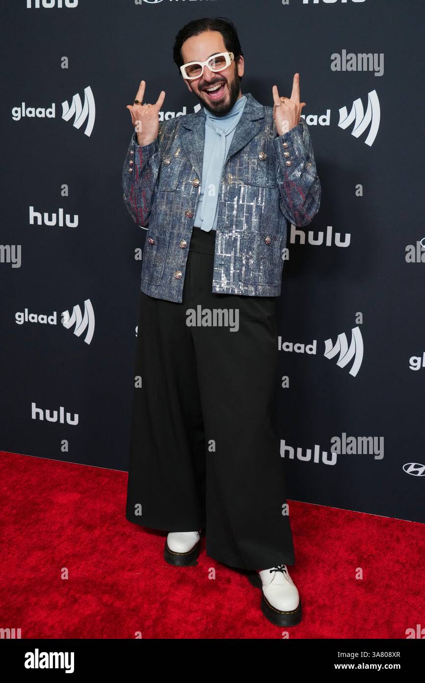 Michael Shayan arrives at the 36th annual GLAAD Media Awards on ...