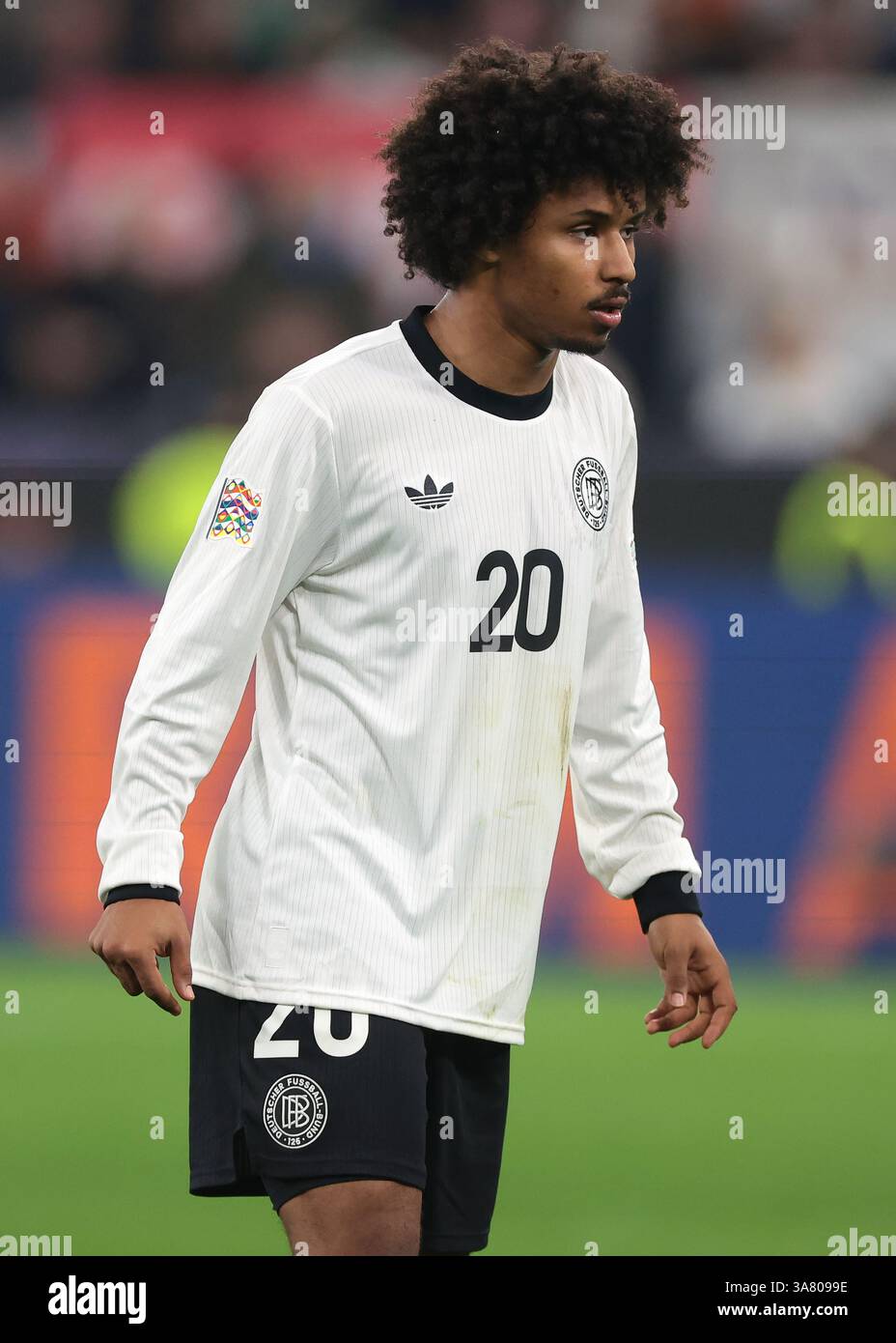 Dortmund, Germany, 23rd March 2025. Karim Adeyemi of Germany during the ...