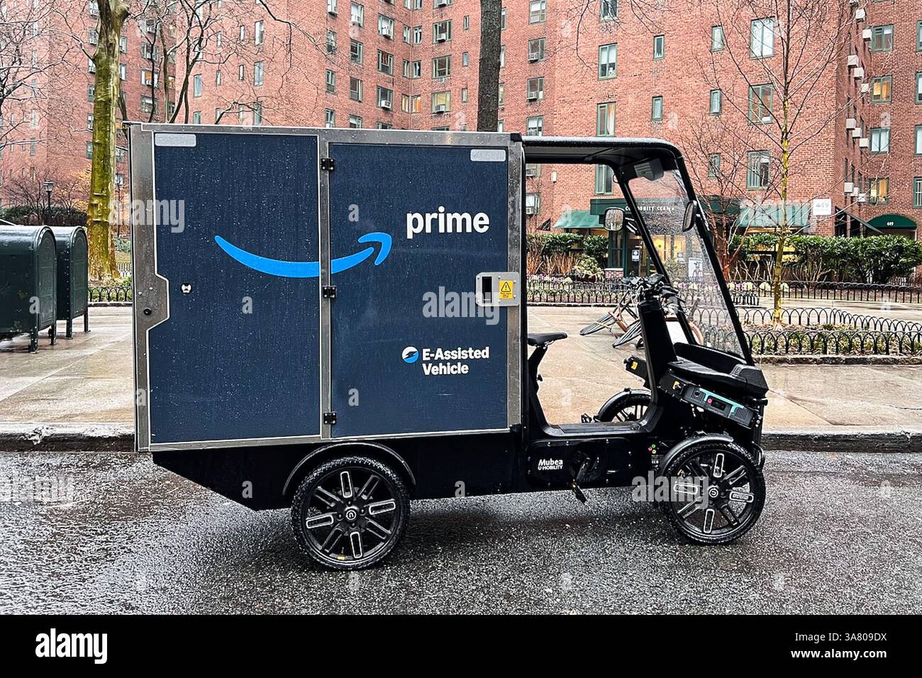 New York, United States. 24th Mar, 2025. An Amazon E-Assisted Vehicle ...