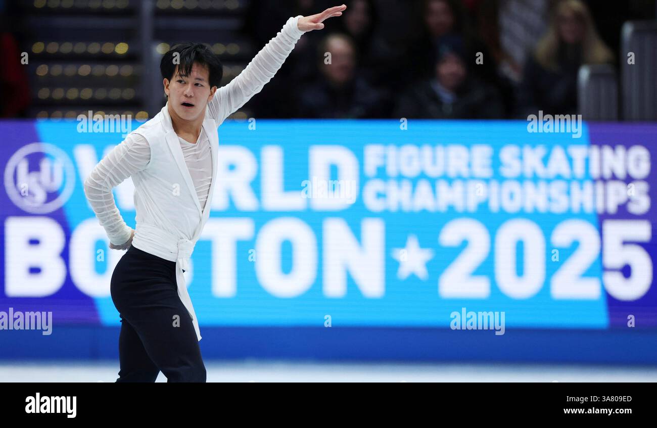 Adam SIAO HIM FA of France performs during the men's short program at ...