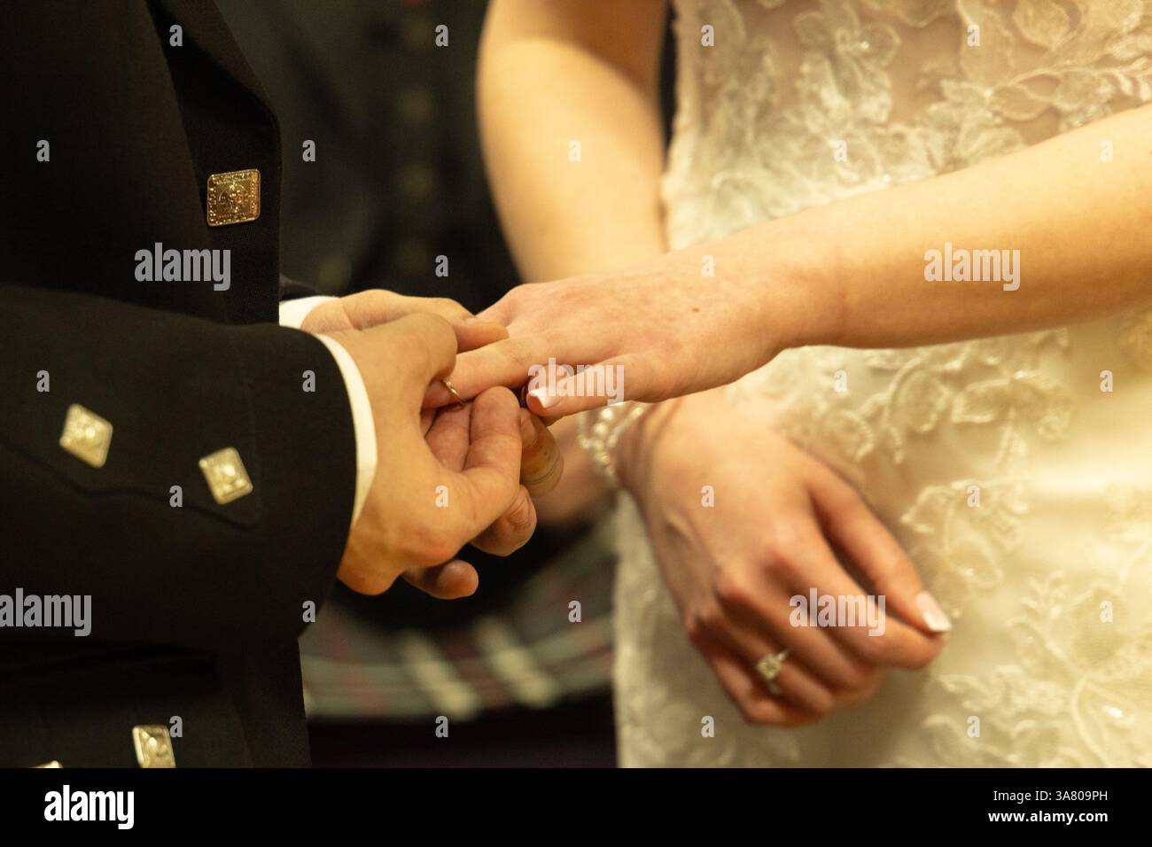 wedding ceremony rings Stock Photo - Alamy