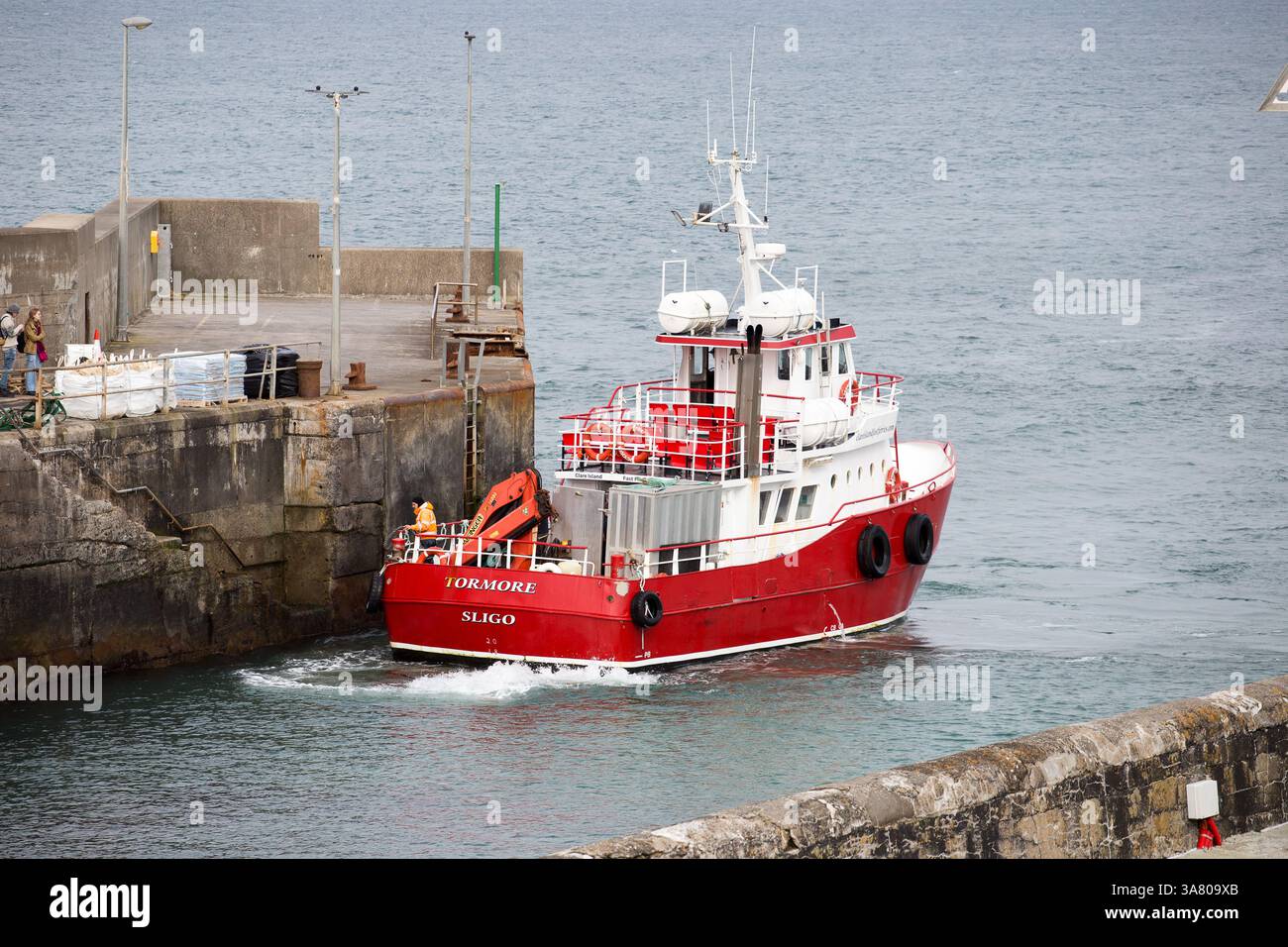 Roonagh Quay pier Stock Photo - Alamy