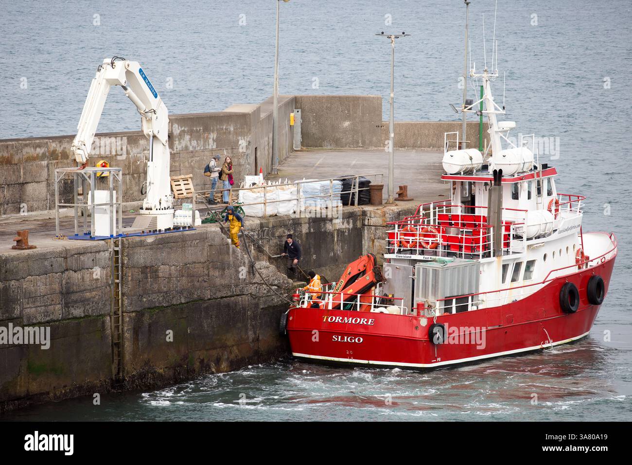 Roonagh Quay pier Stock Photo - Alamy