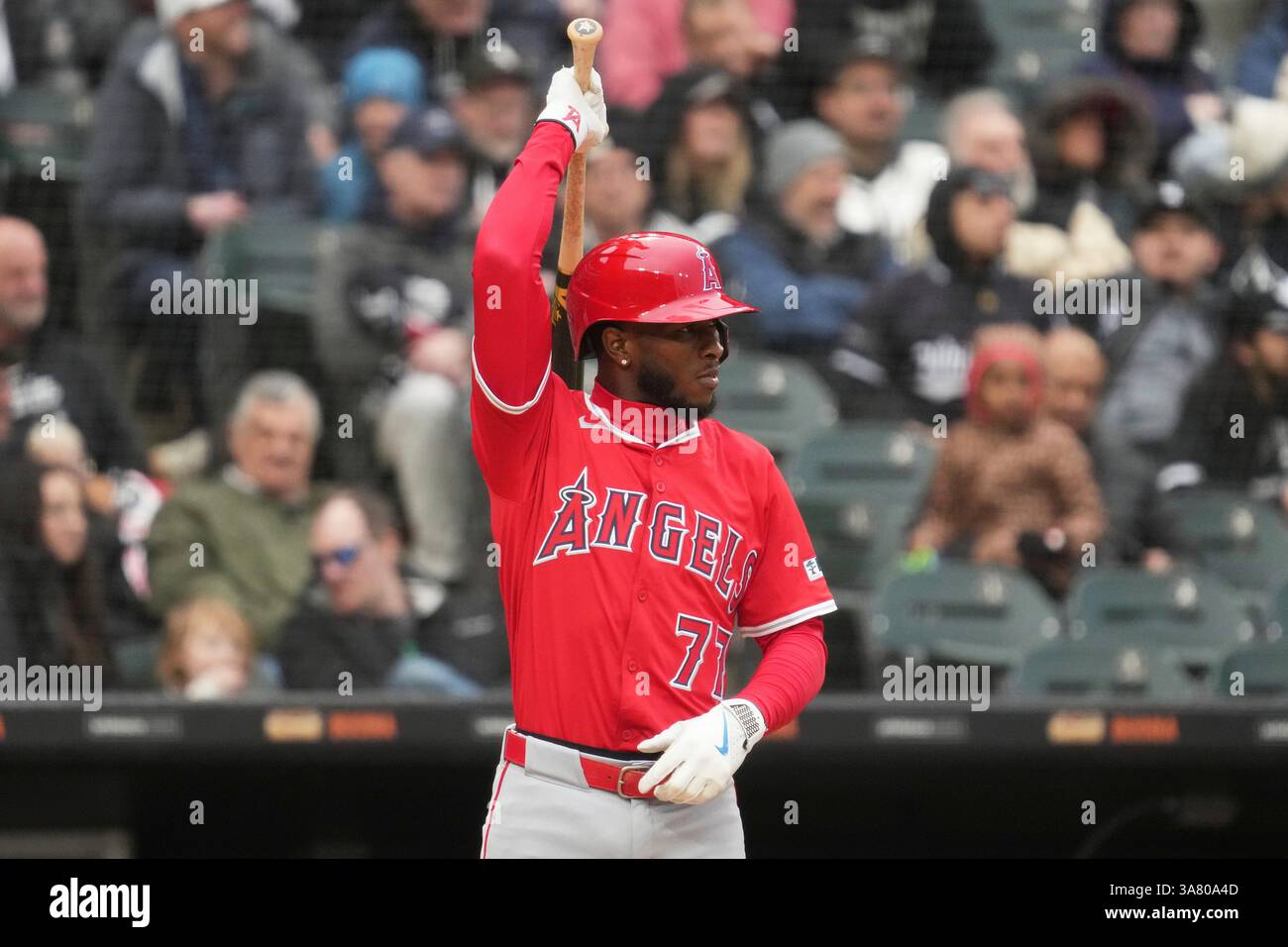 Los Angeles Angels' Tim Anderson stretches during the ninth inning of ...